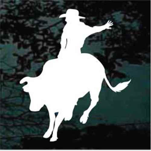 Solid Rodeo Bull Rider Car Decals & Window Stickers | Decal Junky
