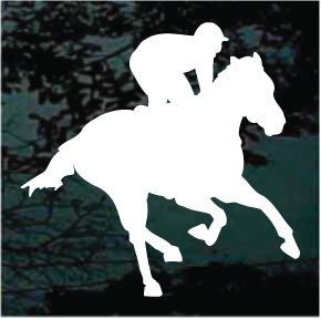 Stylish Horse Racing Decals & Car Window Stickers | Decal Junky