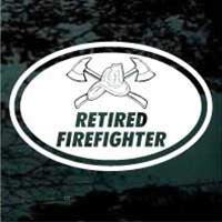 Retired Firefighter Car Decals & Stickers | Decal Junky