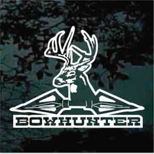 Bow Hunting With Arrows Car Decals & window Stickers | Decal Junky