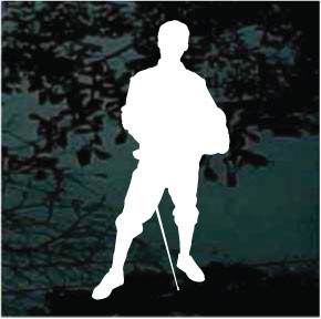 Fencer Silhouette Car Decals & Window Stickers | Decal Junky