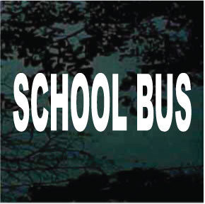 School Bus Lettering Decals & Stickers | Decal Junky
