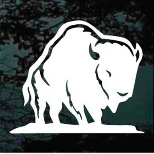 Buffalo Standing Car Window Decals & Stickers | Decal Junky