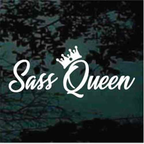Sass Queen Car Decals Window Stickers - Decal Junky