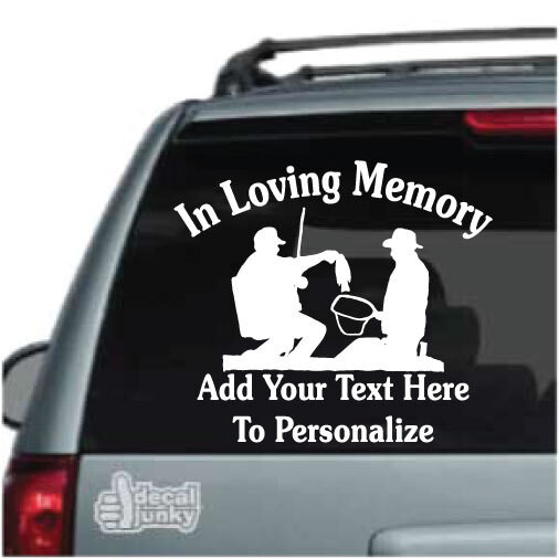 Hunting Fishing Memorial Decals Stickers for Cars Trucks Windows