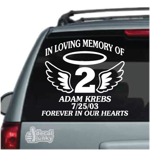 Sports Memorial Decals Stickers for Cars, Trucks, & Windows