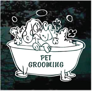 Dog Grooming Decals Stickers for Cars Trucks Windows