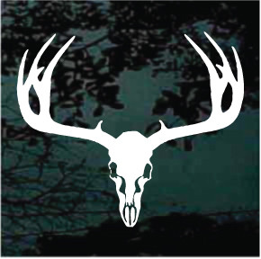Mule Deer Skull Window Decals & Car Stickers | Decal Junky