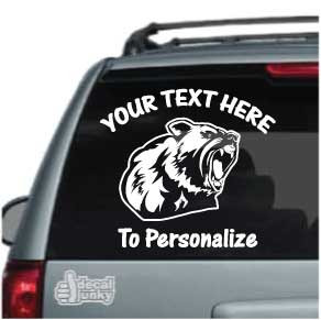 Ferocious Bear Car Window Decals & Stickers | Decal Junky