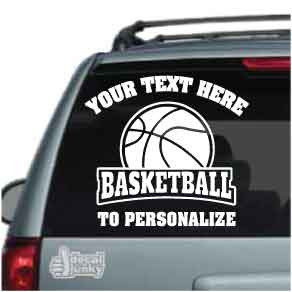 Basketball Logo Decals & Car Window Stickers | Decal Junky