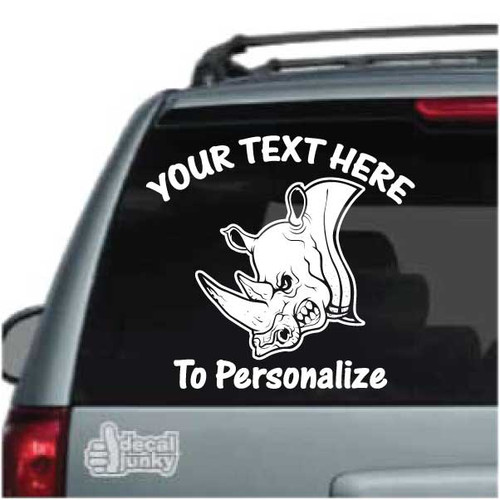 Angry Rhino Car Decals & Window Stickers | Decal Junky
