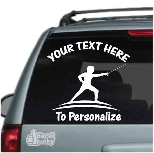 Fencing Logo Car Decals & Window Stickers | Decal Junky