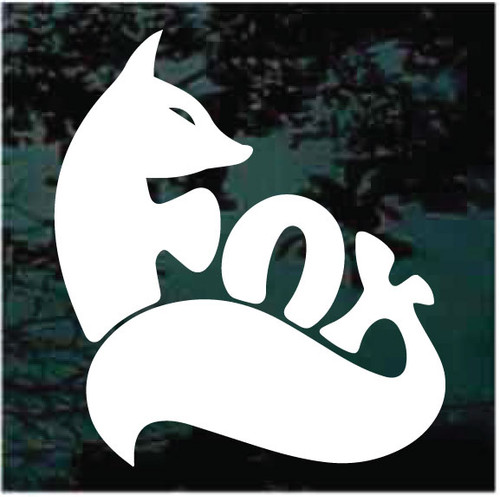 Fox Word Car Decals & Window Stickers Customized | Decal Junky