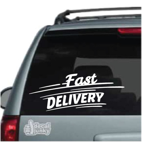 Fast Delivery Window Sign Decals & Stickers Customized | Decal Junky