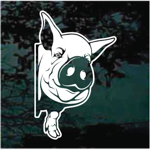 Truck Window Decal Pig Tumbler Decal Handmade Decal Pig Vinyl Decal Pig ...