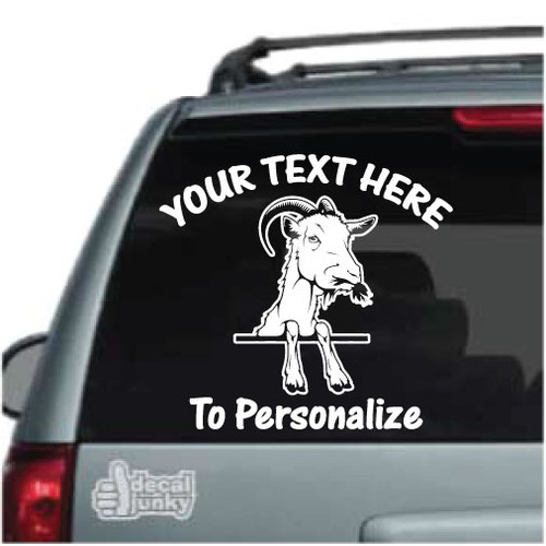 Billy Goat Peeking In The Window Decals & Stickers | Decal Junky