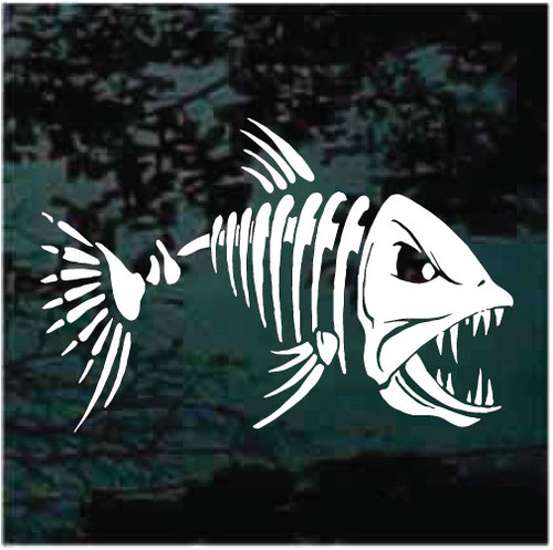 Fish Skeleton Car Decals & Window Stickers | Decal Junky