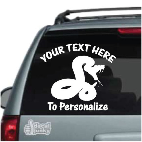 Solid Rattlesnake Car Decals & Window Stickers | Decal Junky