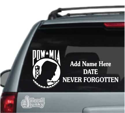 POW MIA Car Window Decals & Stickers | Decal Junky