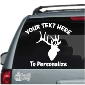 Large Bull Elk Head Decals & Car Window Stickers | Decal Junky
