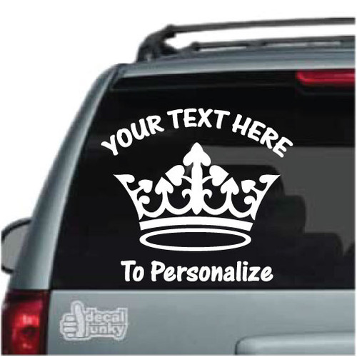 Decorative Filigree Crown Car Decals & Stickers | Decal Junky