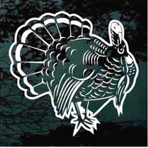Solid Turkey Strutting Decals & Stickers | Decal Junky