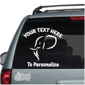 Elephant Head Shape Decals & Car Window Stickers | Decal Junky