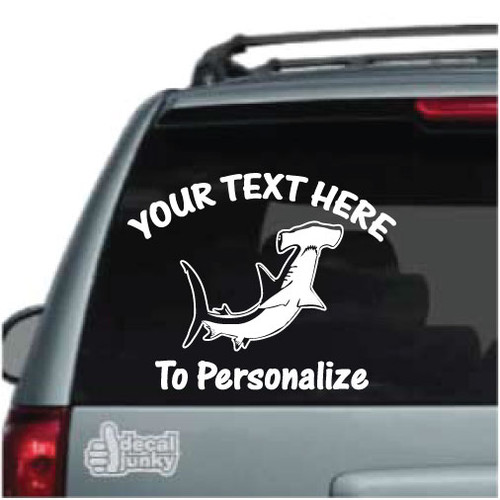 Swimming Hammerhead Shark Car Decals & Stickers | Decal Junky