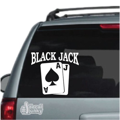 Hand of Blackjack Poker Decals Custom Vinyl Stickers | Decal Junky