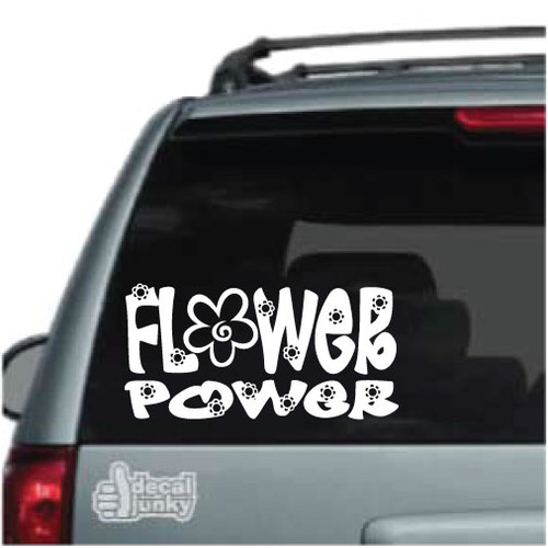 Vintage Flower Power Car Decals & Stickers | Decal Junky