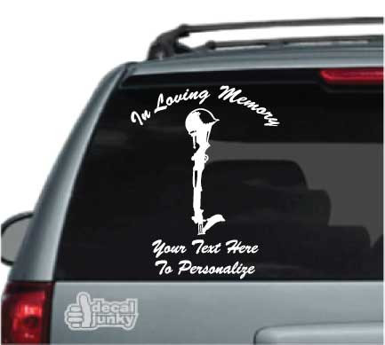 Fallen Soldier Memorial Car Window Decals Stickers Decal Junky