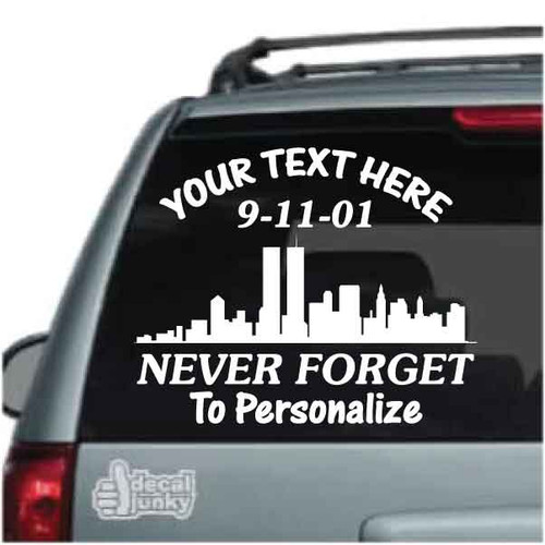 Never Forget 911 Decals & Stickers | Decal Junky