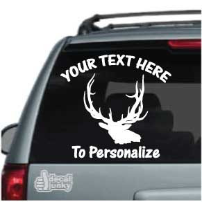 Large Elk Head Decals & Car Window Stickers | Decal Junky