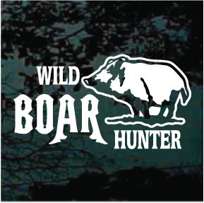Hog Hunting Decals & Car Window Stickers Personalized | Decal Junky