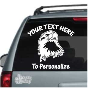 Side View Eagle Head Decals & Car Window Stickers | Decal Junky