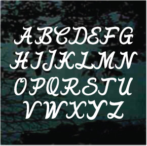 Single Letter Alabama Monogram Decals & Stickers | Decal Junky