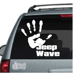 Jeep Wave Hand Decals & Stickers | Decal Junky
