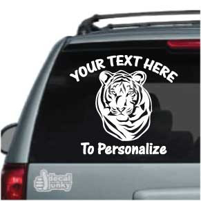 Tiger Head Car Decals & Window Stickers Customized | Decal Junky