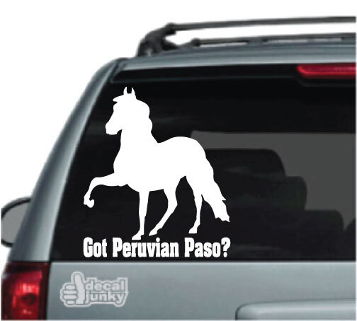 Peruvian Paso Horse Decals Stickers for Cars Trucks Windows