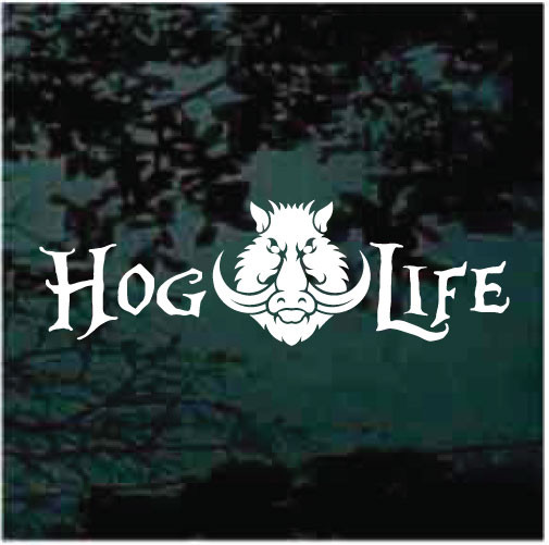 Hog Life Car Window Decals & Stickers Customized | Decal Junky