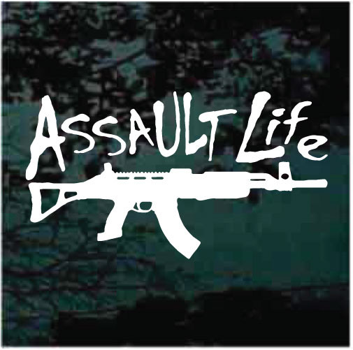 Assault Life Design Decals & Stickers | Decal Junky