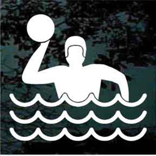 Water Polo Player Icon Decals & Car Window Stickers | Decal Junky