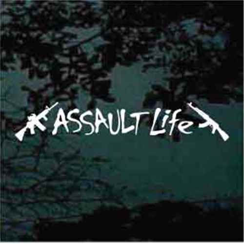 Assault Life AR-15 & AK-47 Decals | Decal Junky