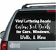 Vinyl Lettering Decals Stickers for Cars Trucks Windows