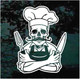 Chef Skull Decals & Car Window Stickers | Decal Junky