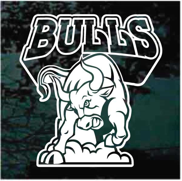 Bulls Mascot Logo Decals & Car Window Stickers | Decal Junky