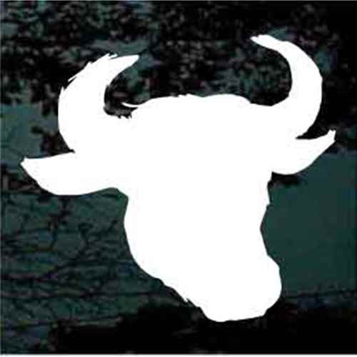 Solid Bull Head Decals & Car Window Stickers | Decal Junky