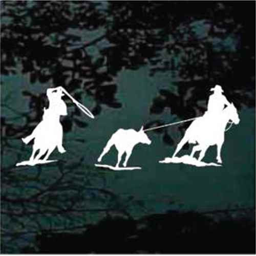 Team Roping Silhouette Decal & Window Sticker