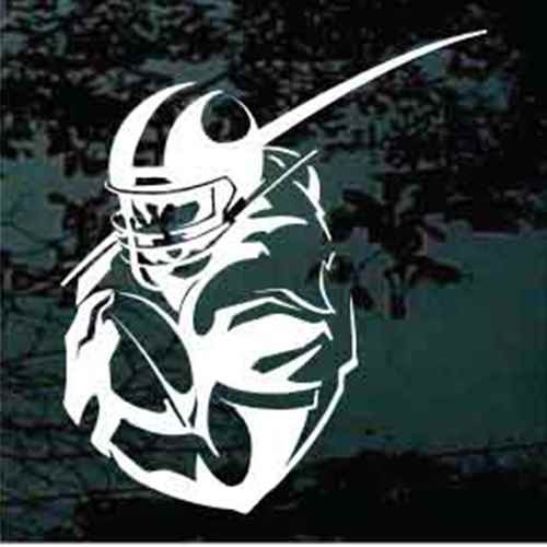 Detailed Football Player Car Decals & Window Stickers | Decal Junky