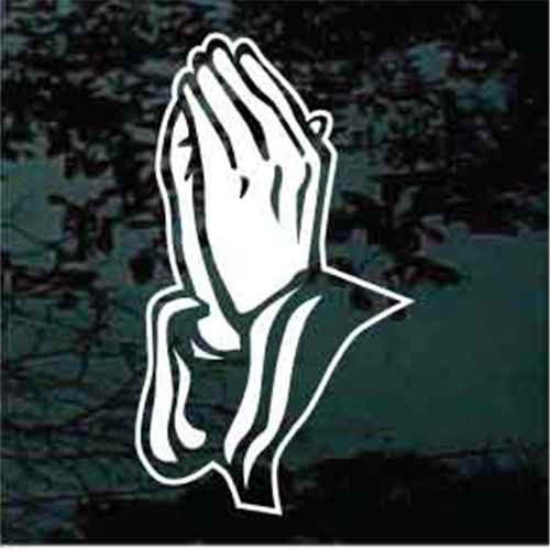 Praying Hands Car Window Decals & Stickers | Decal Junky